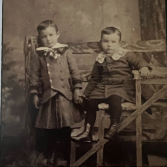 Other | Antique Victorian Cabinet Photo Card Toddler Boys In Post ...